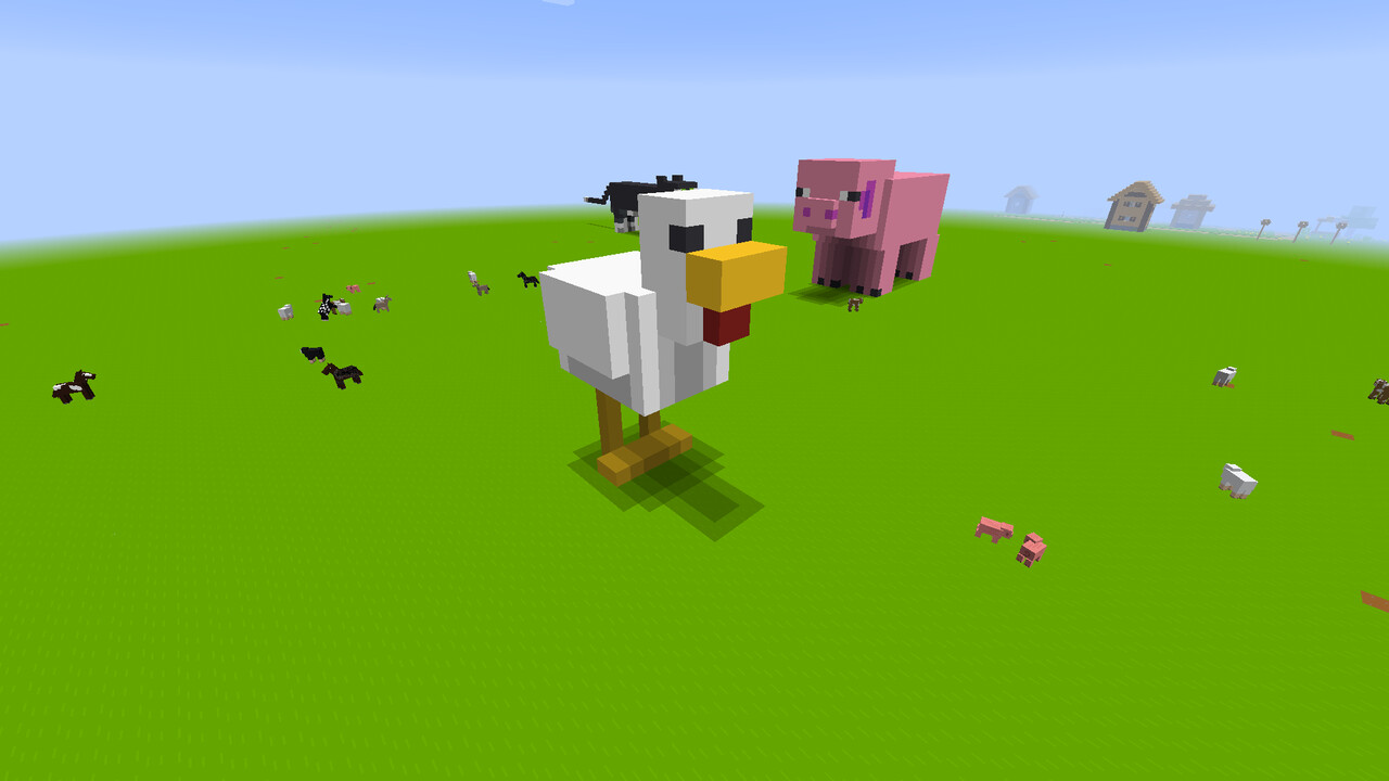 Chicken Statue Minecraft Map