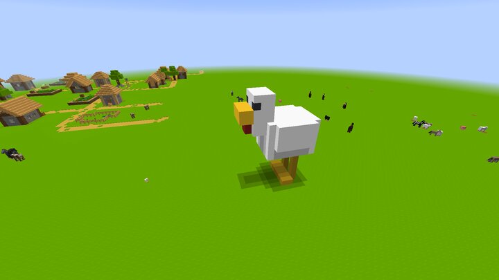 Chicken Statue Minecraft Map