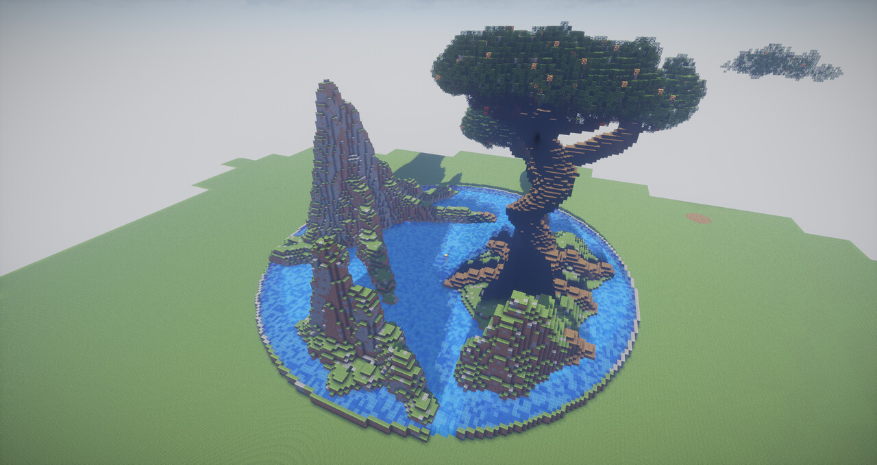 The tree on the lake | + Download Minecraft Map