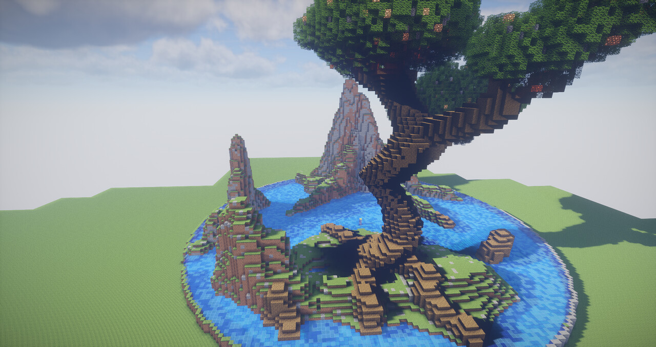 The tree on the lake | + Download Minecraft Map