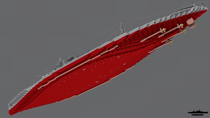 IJN Suruga 1:1 Scale (Fictional Battleship) Ft Renown Minecraft Map