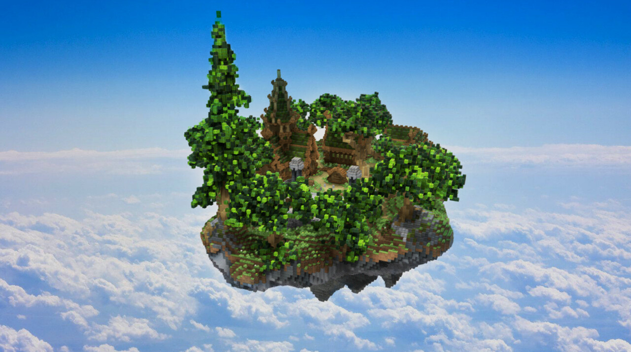 🌴 Simple Hub Island 🌴 Minecraft Map