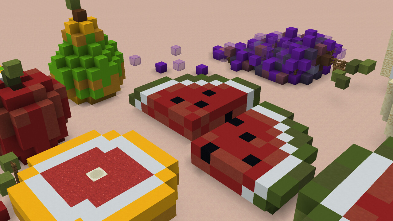 Simple Fruit - 3D Pixel Art Minecraft Map