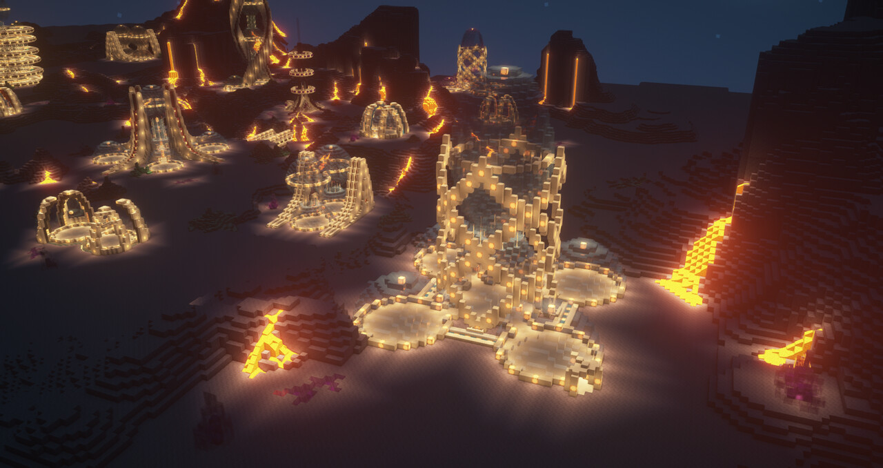 EPIC Ultra Futuristic Base - Space Tower - Alien World Minecraft Map