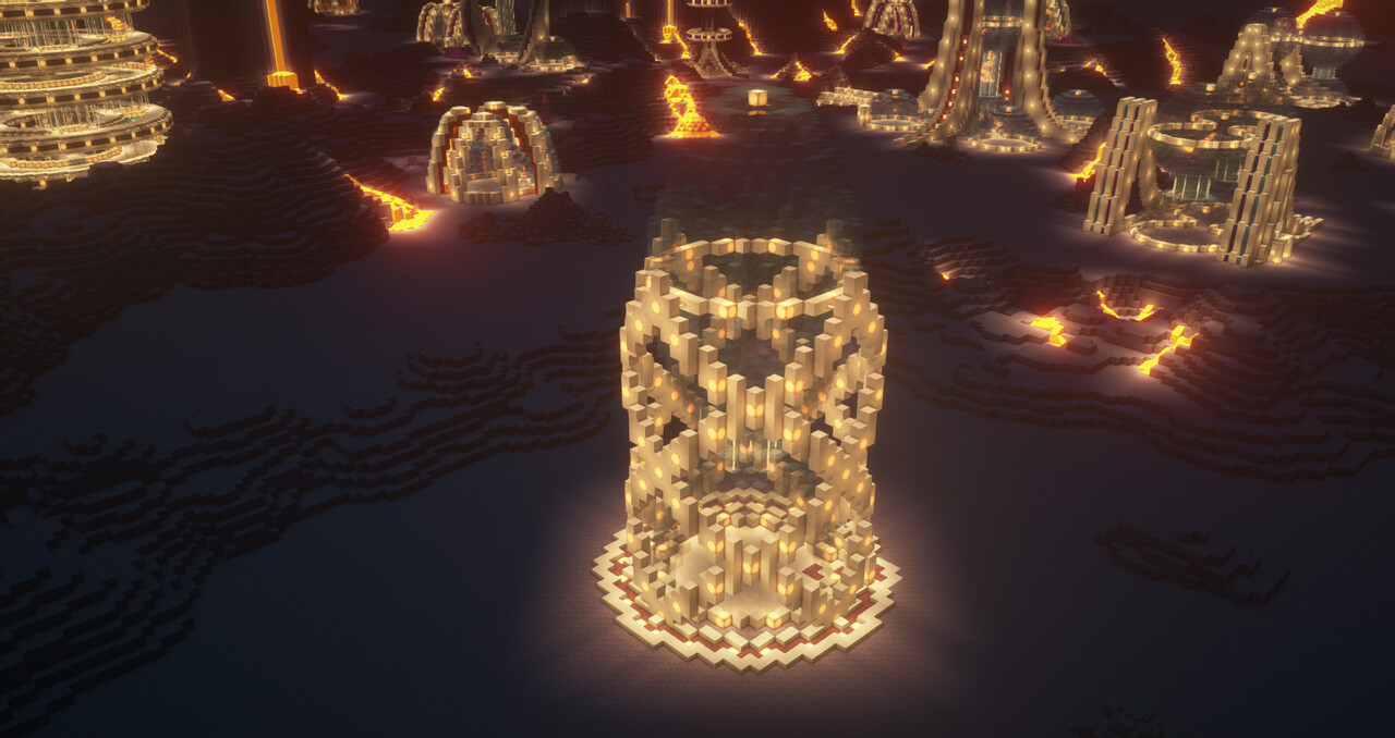 EPIC Ultra Futuristic Base - Space Tower - Alien World Minecraft Map