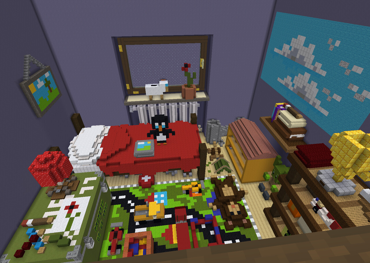 Teenroom Map for Murder Mystery Minecraft Map