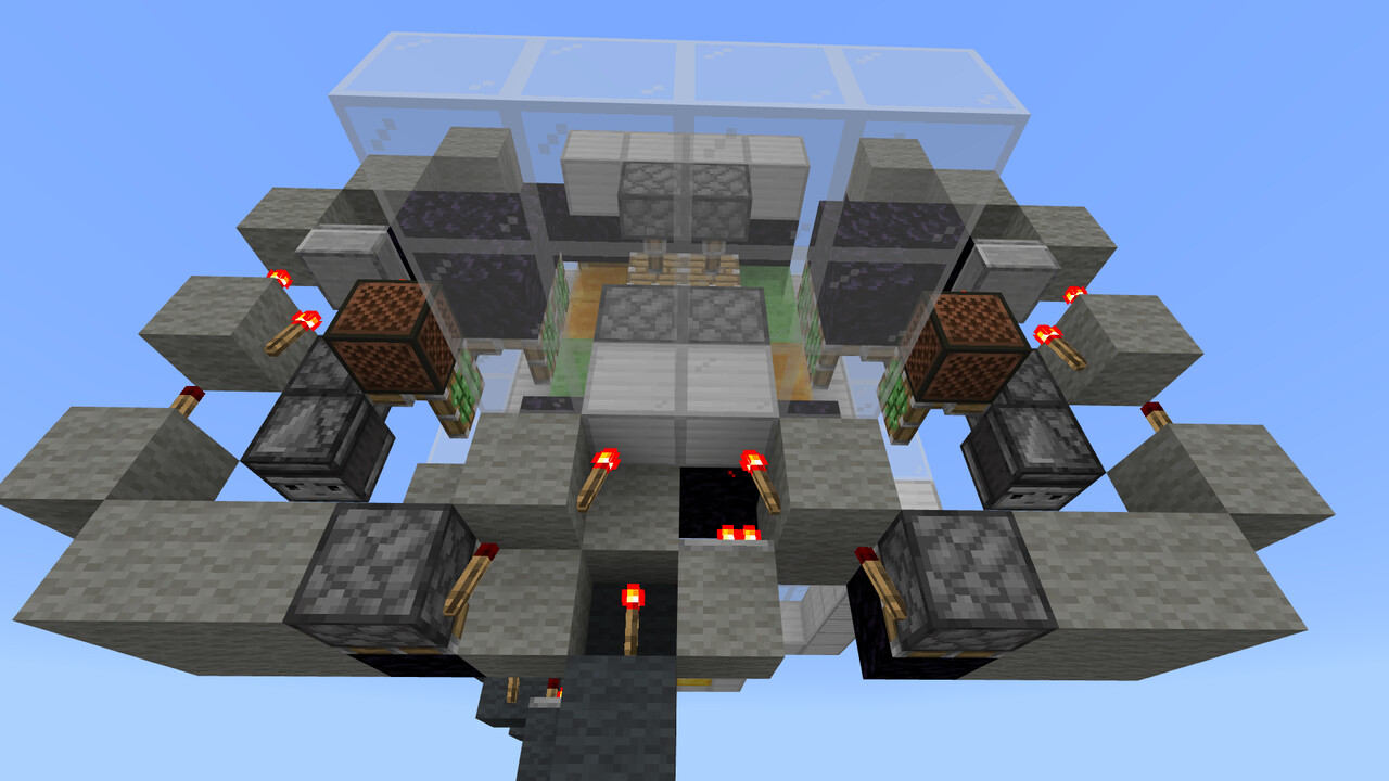 4x4 Flush piston door Minecraft Map