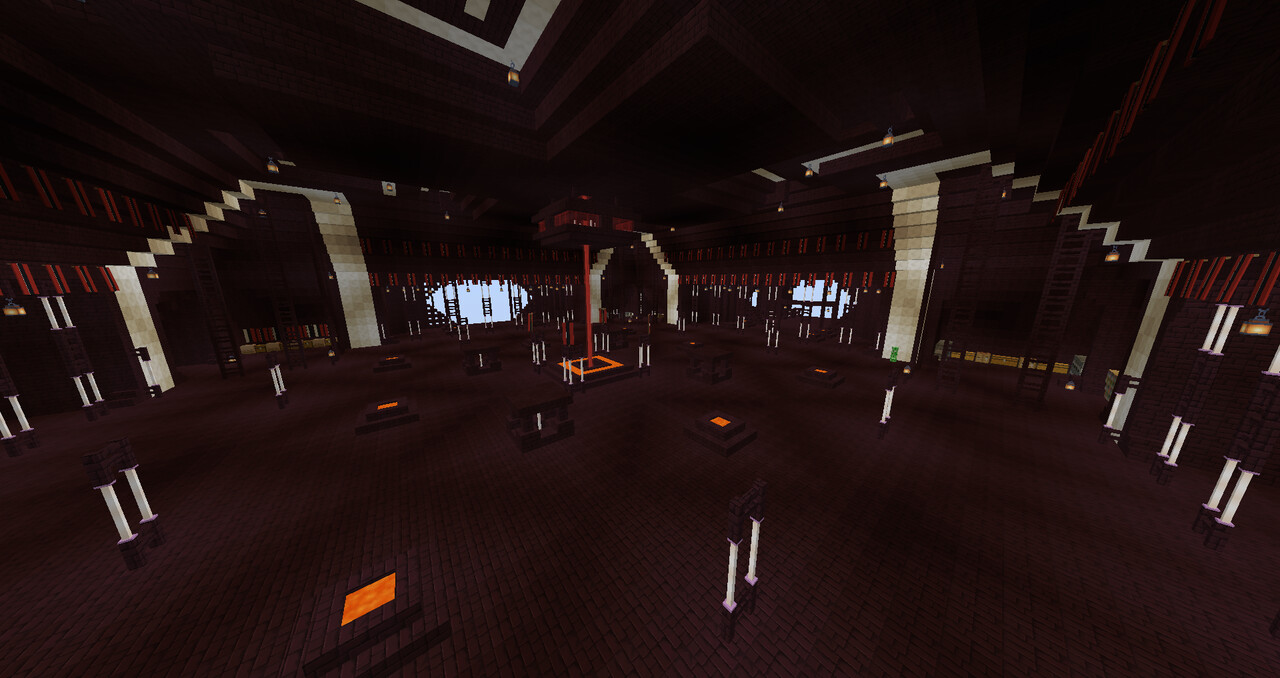 Nether Brick Central Citadel Minecraft Map