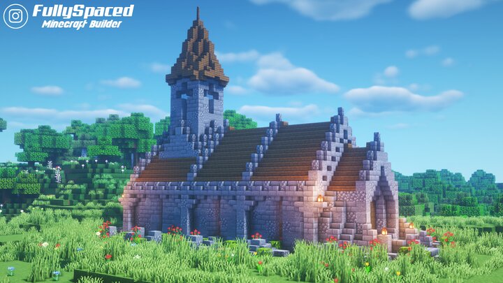 Simple Medieval Church Minecraft Map