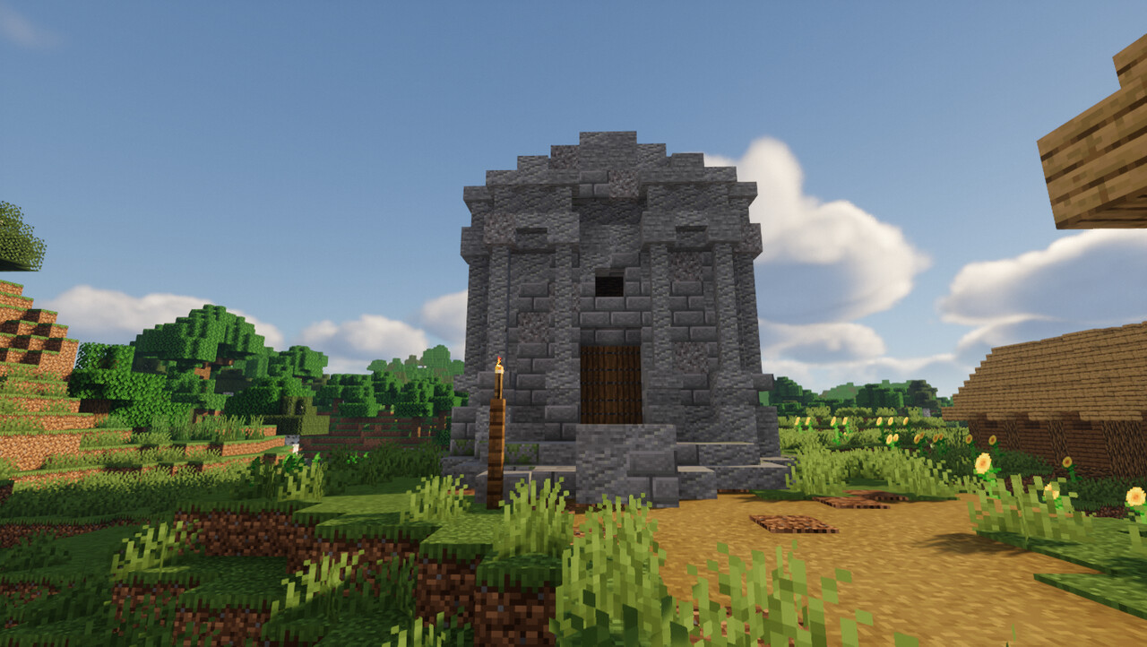 Small Settlement on Ancient Ruins Minecraft Map