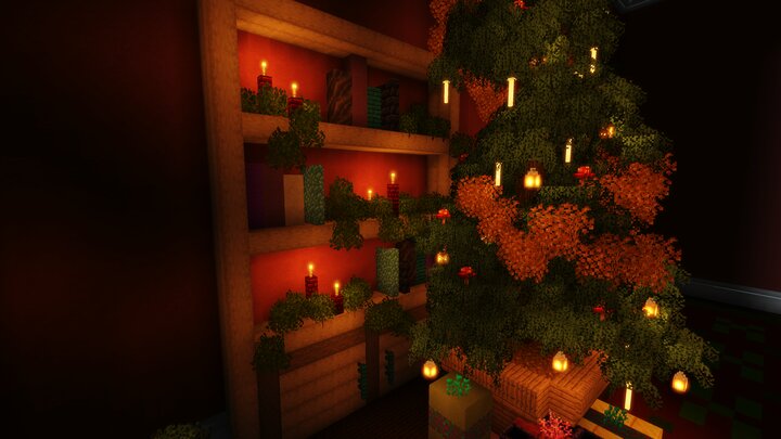 Christmas tree scene Minecraft Map