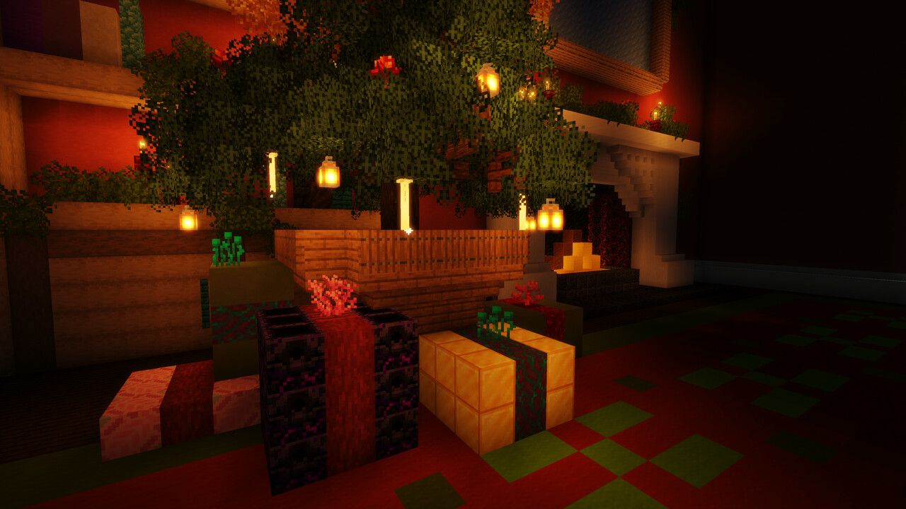 Christmas tree scene Minecraft Map