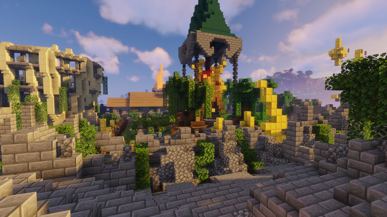 Custom lobby build for theflash.me server Minecraft Map