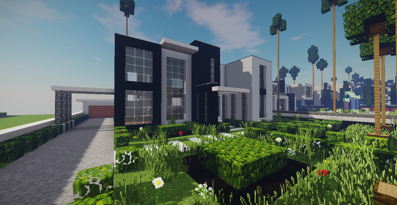 Modern House #15 + schematics Minecraft Map