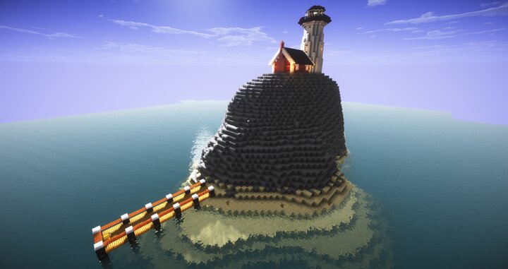 Lighthouse on the Rock (Treasure Hunt Included) Minecraft Map