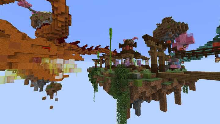 Dragon Wars | Elytra PvP | 2-50 players | Realms Map | 1.19+ | By Command Realm Minecraft Map