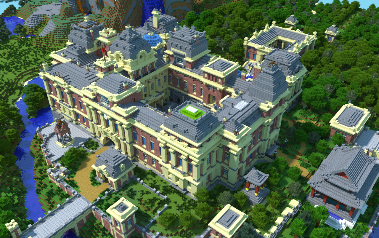 Brick Baroque Palace Minecraft Map