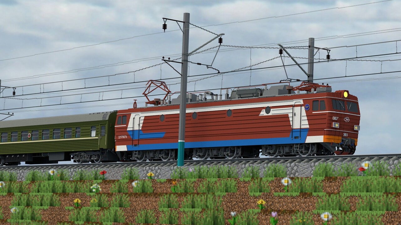 Soviet electric locomotives VL85 and VL65 (remake) and russian EP1 ...
