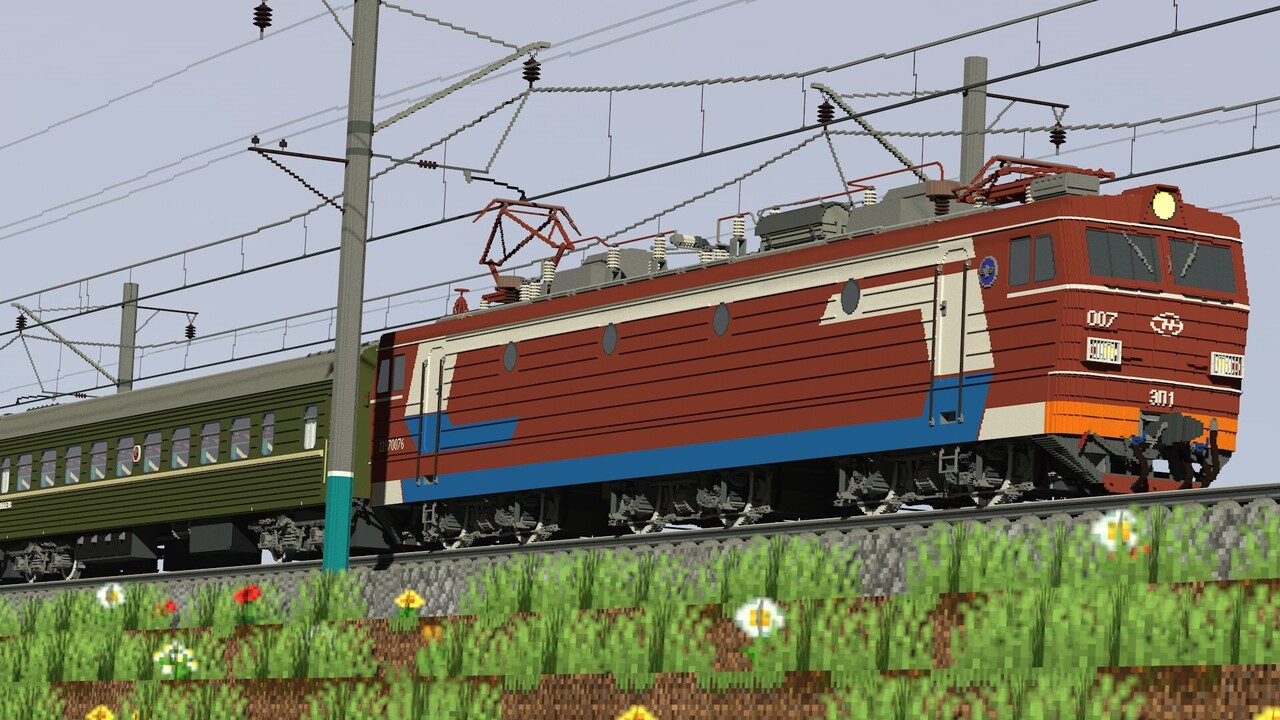 Soviet electric locomotives VL85 and VL65 (remake) and russian EP1 ...
