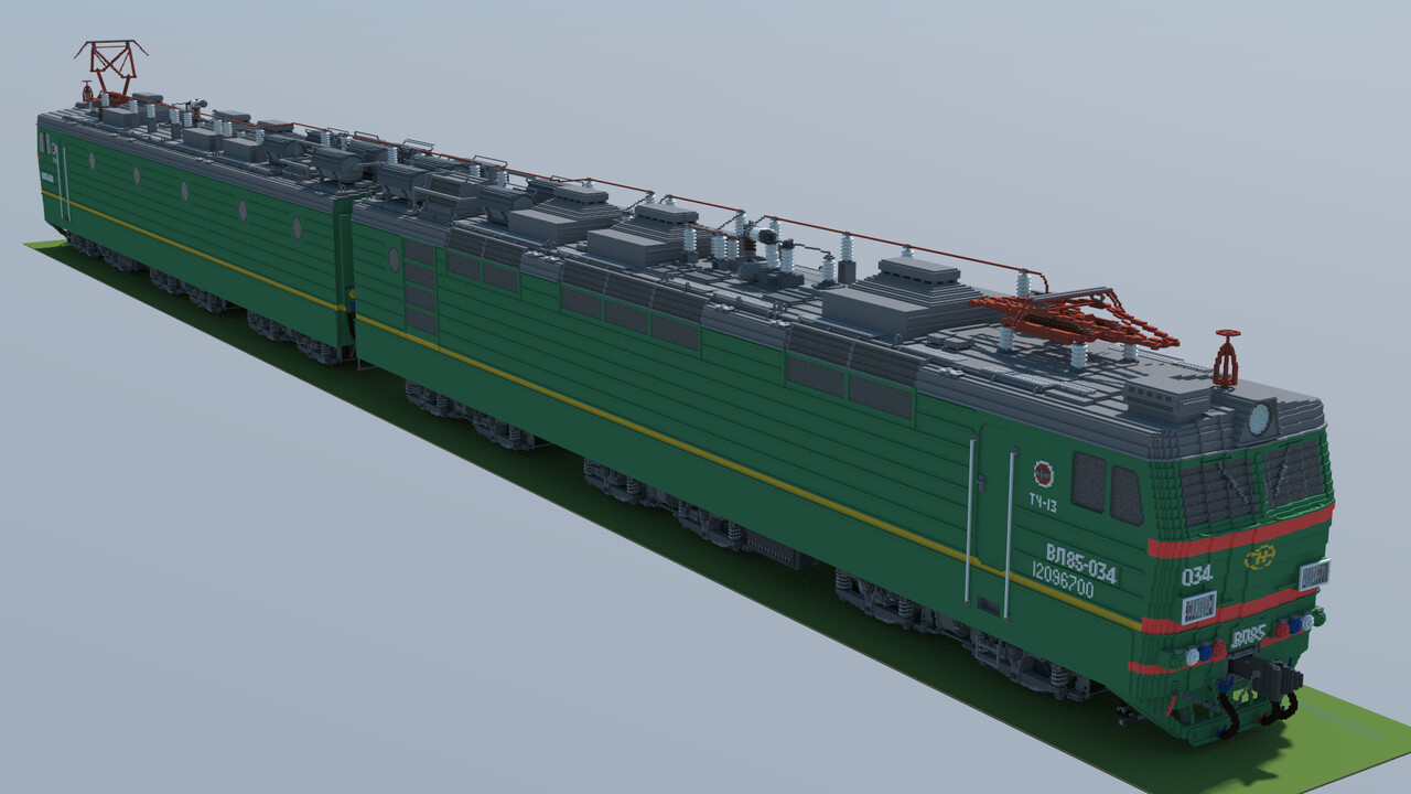 Soviet electric locomotives VL85 and VL65 (remake) and russian EP1 ...