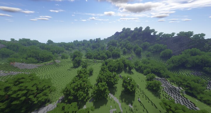 Herja - Mountain Forest Mayhem (1000x1000) Minecraft Map