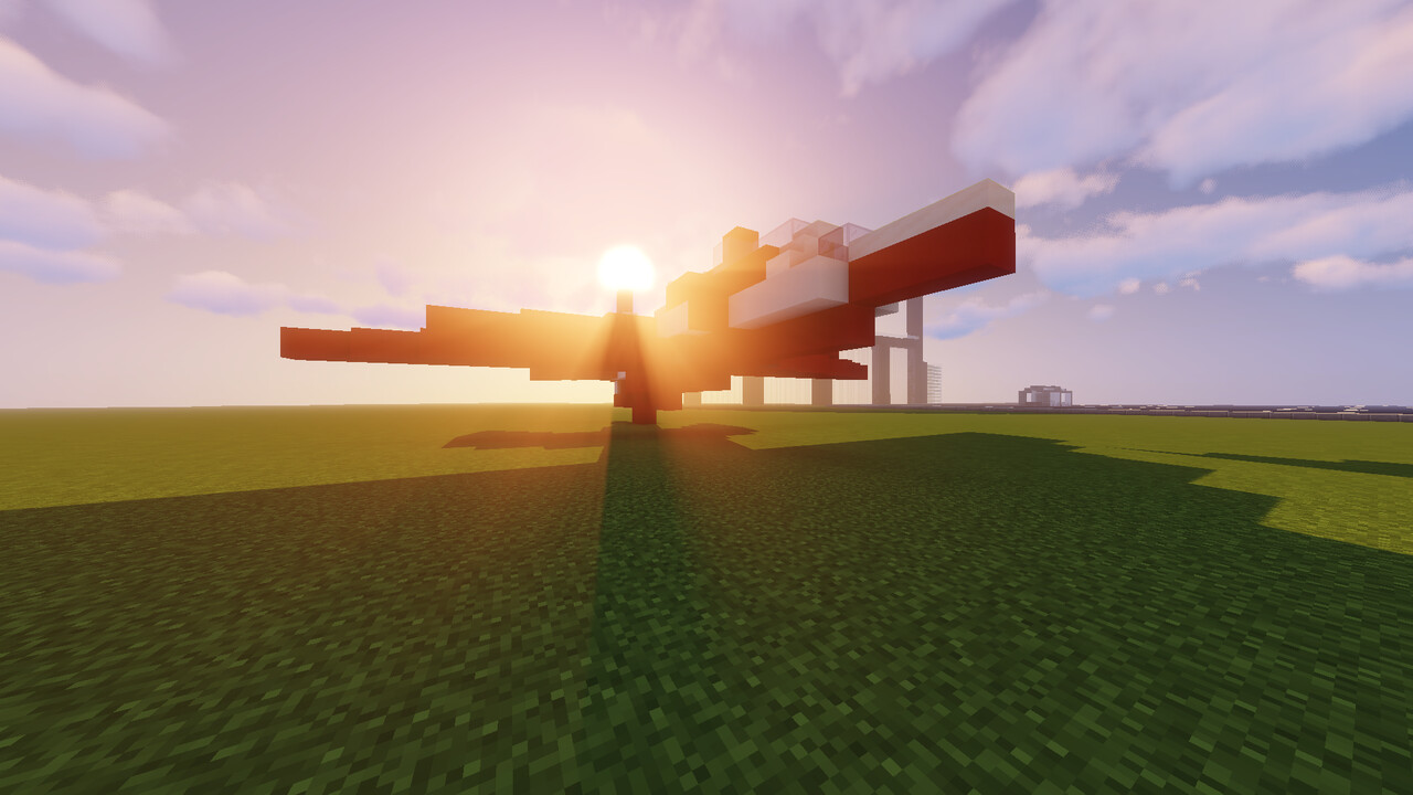 Royal Air Force (RAF) Red Arrows Plane Minecraft Map