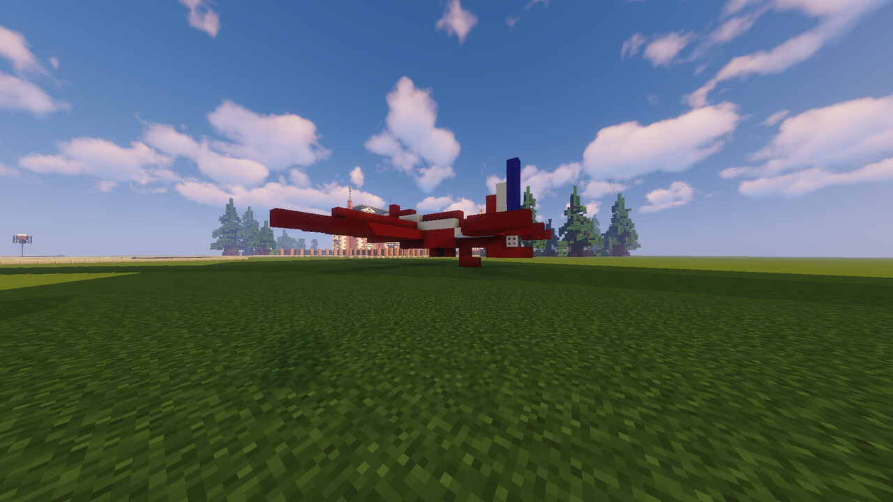 Royal Air Force (RAF) Red Arrows Plane Minecraft Map