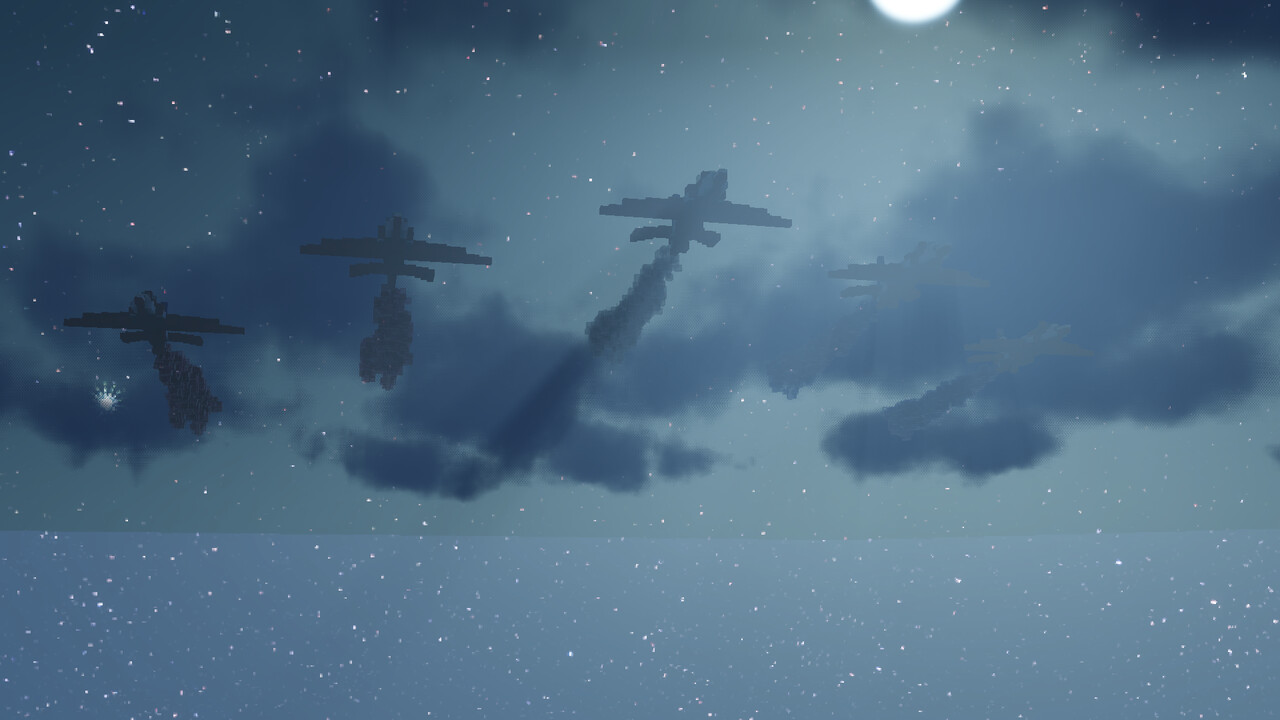 Royal Air Force (RAF) Red Arrows Plane Minecraft Map