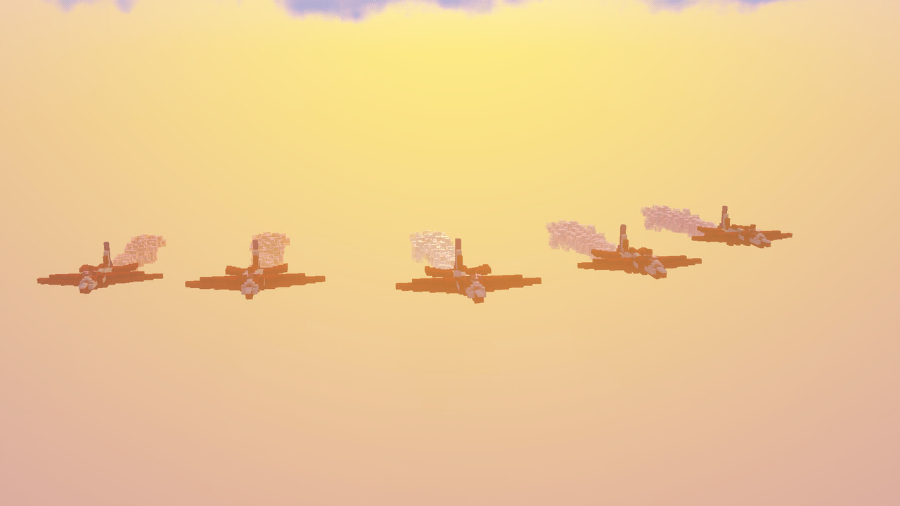 Royal Air Force (RAF) Red Arrows Plane Minecraft Map