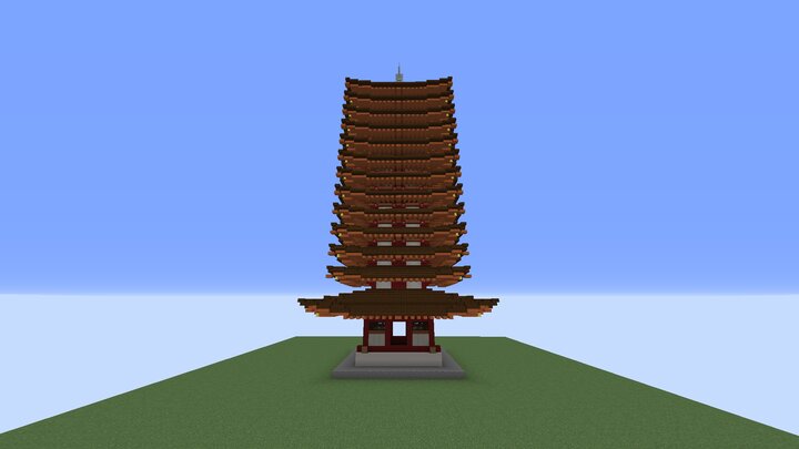 Japanese Pagoda Tutorial Minecraft Map