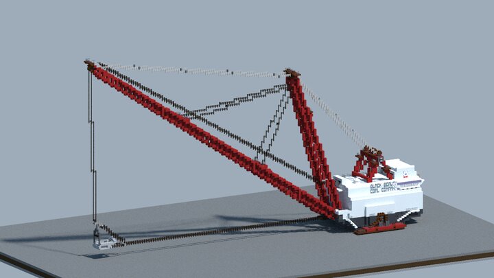 bucyrus-erie 2570-w walking dragline [With Download] Minecraft Map