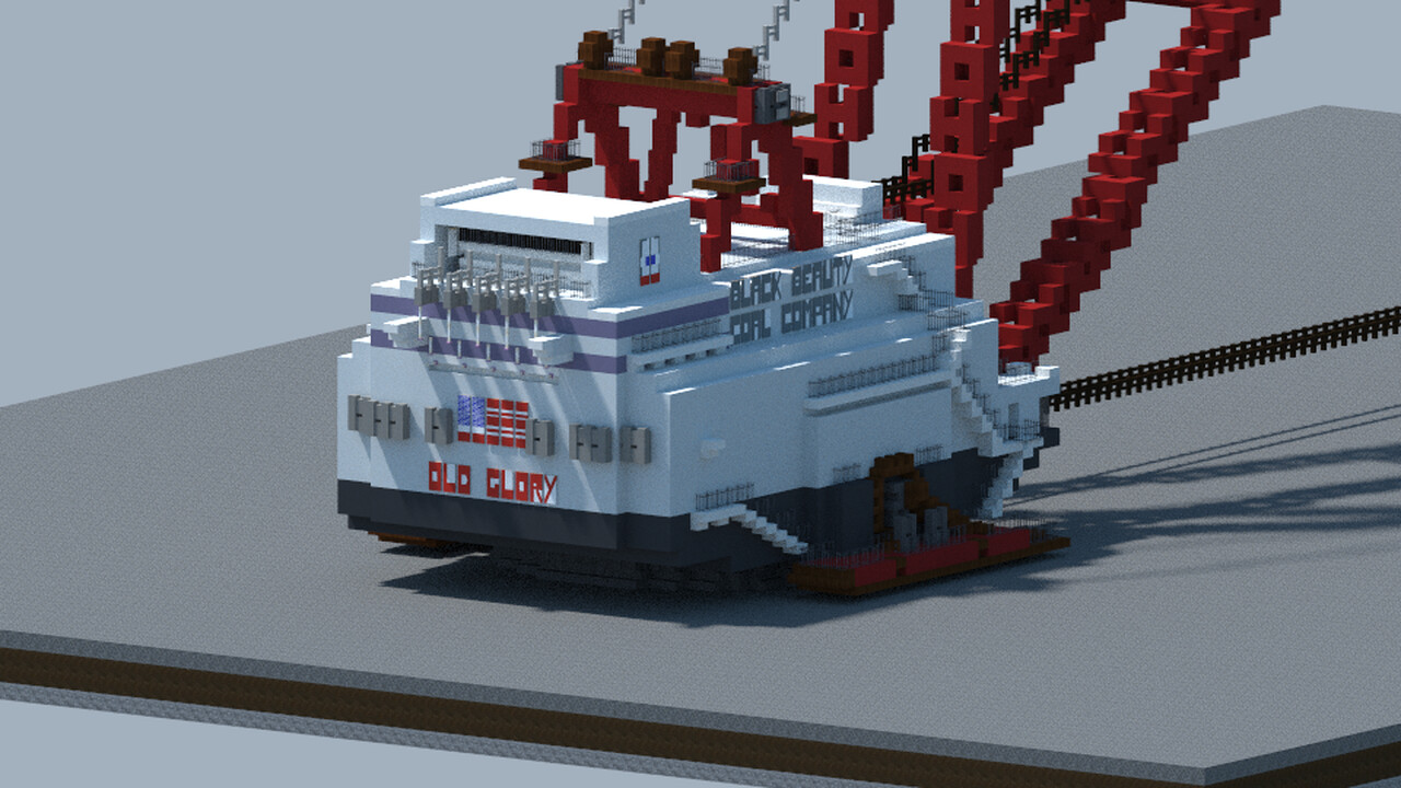 bucyrus-erie 2570-w walking dragline [With Download] Minecraft Map