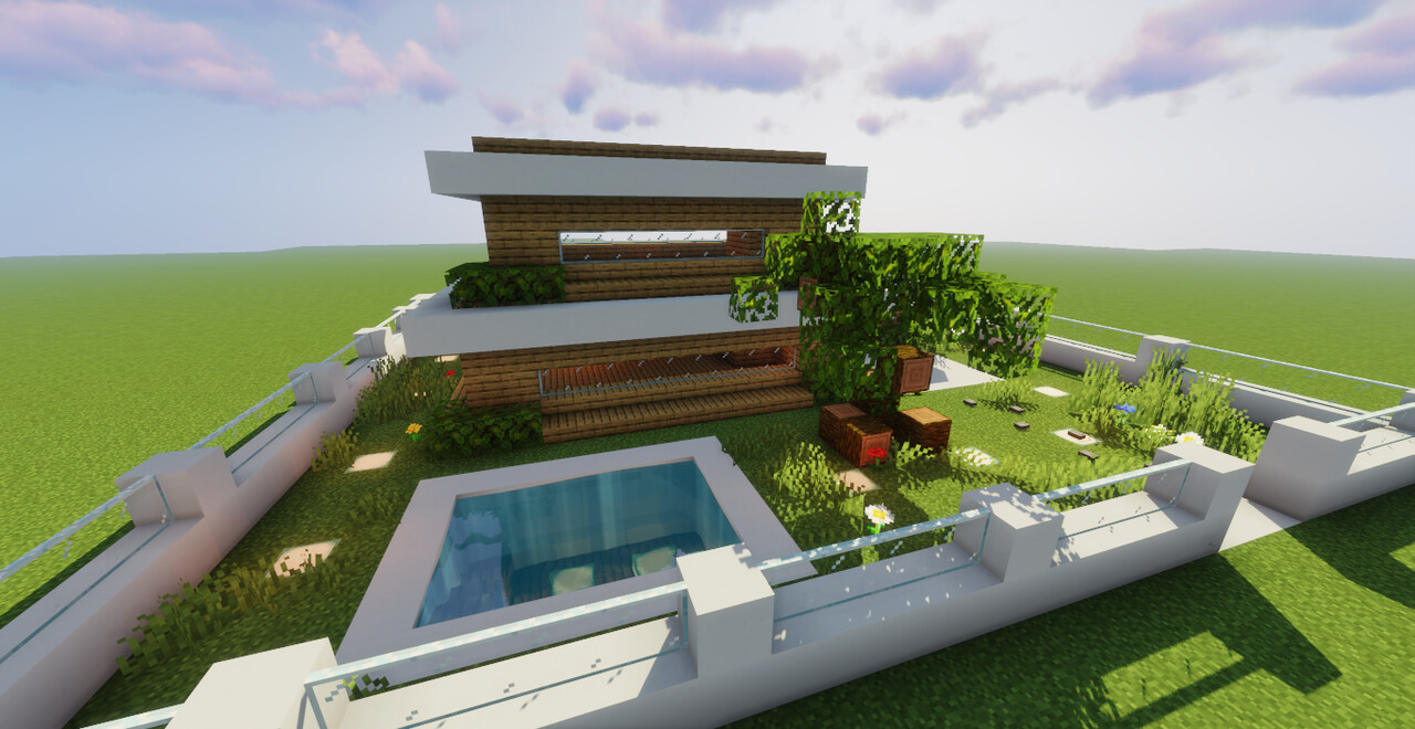 Big 2 floors Moder House Minecraft Map