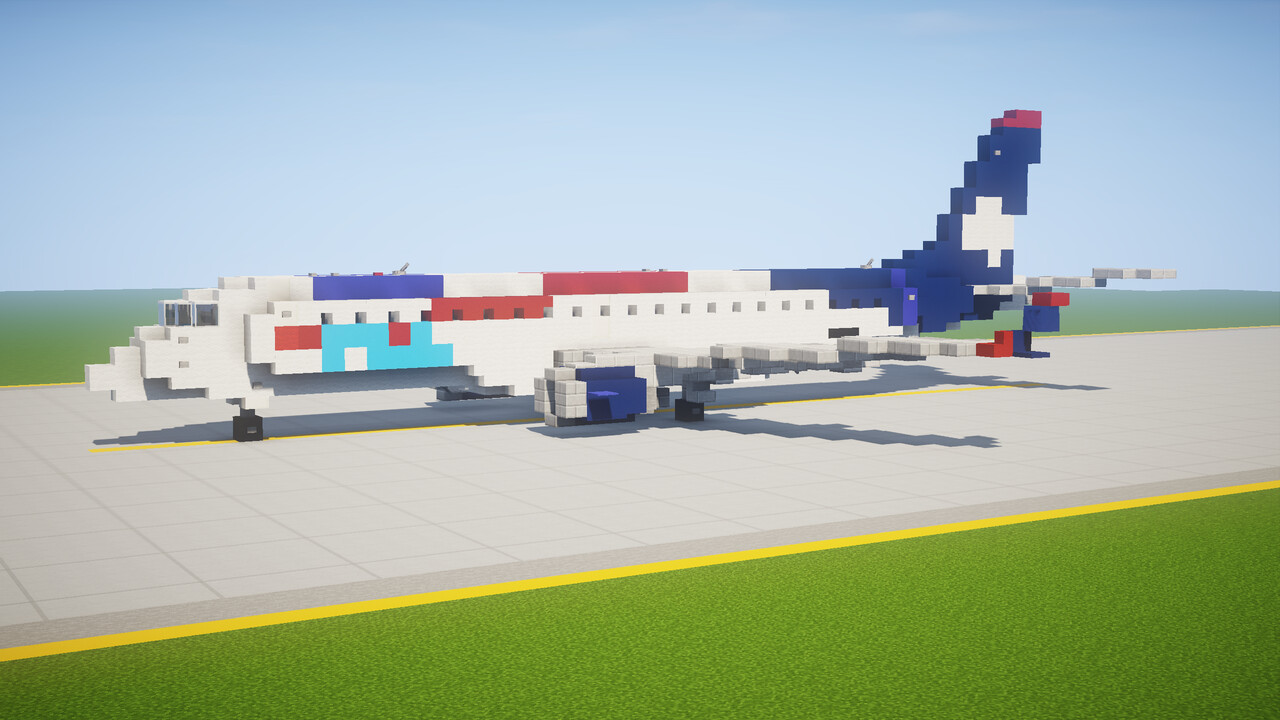 1,5:1 Embraer E190 + Liveries Minecraft Map