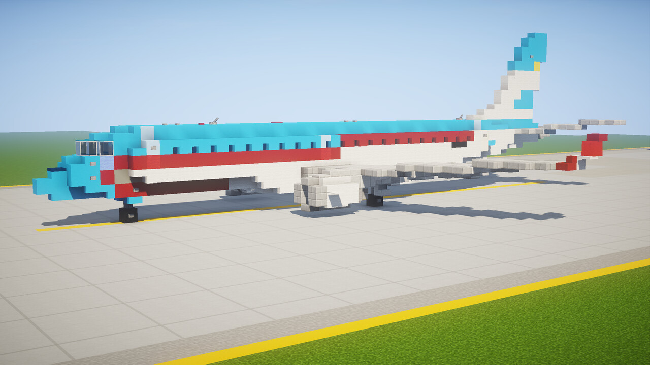 1,5:1 Embraer E190 + Liveries Minecraft Map