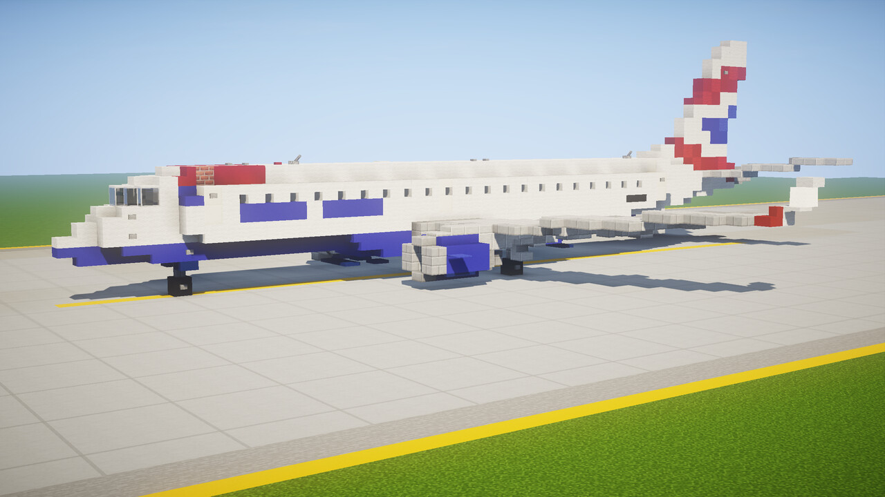 1,5:1 Embraer E190 + Liveries Minecraft Map