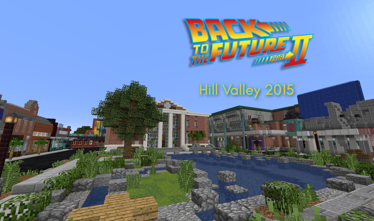 Back to the Future - Hill Valley 2015 - Courthouse Square Minecraft Map