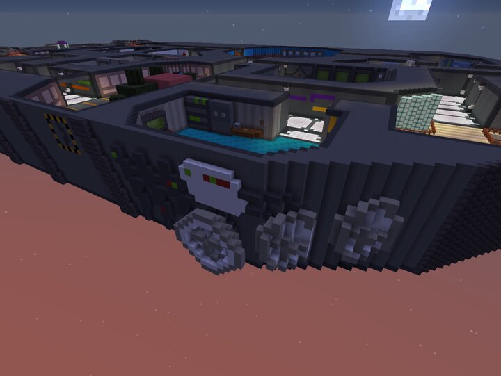 The Skeld from Among Us in real scale Minecraft Map