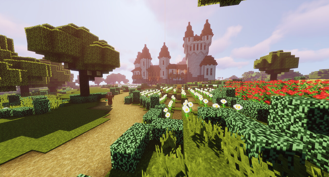 Single Build - Diorite Medieval Castle Minecraft Map