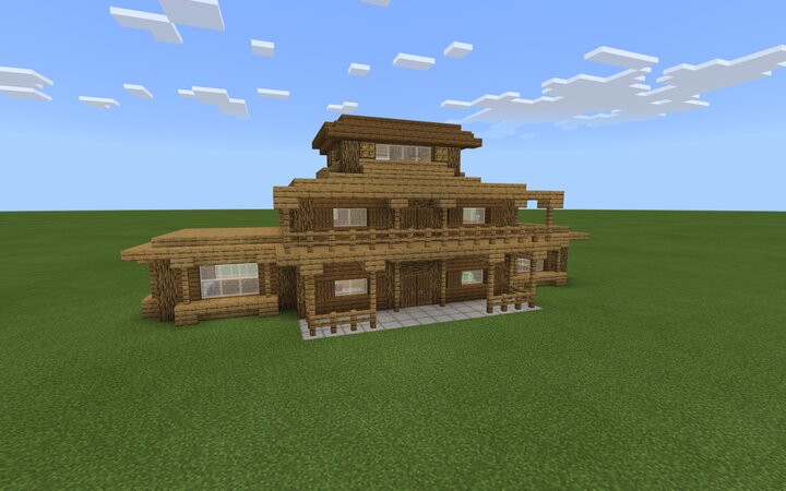 Minecraft bedrock, wooden mansion Minecraft Map