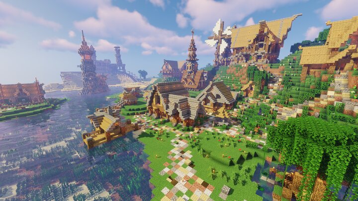 Medieval village Minecraft Map