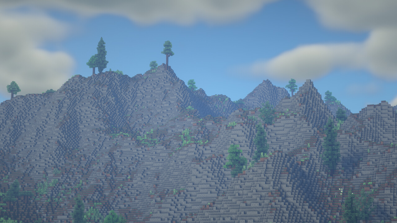 3,000 x 3,000 Mountainous Forest Map Minecraft Map