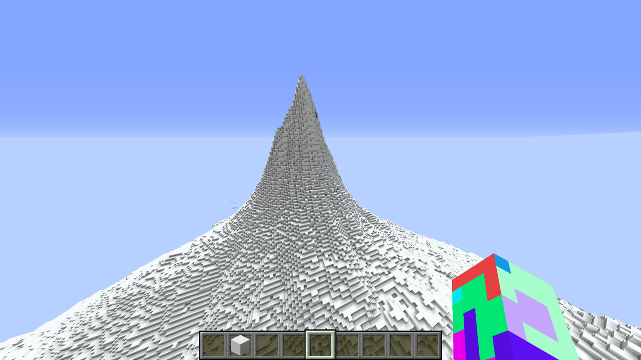 Snowy mountain Range Minecraft Map