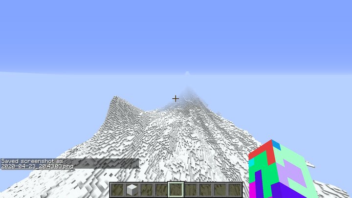 Snowy mountain Range Minecraft Map