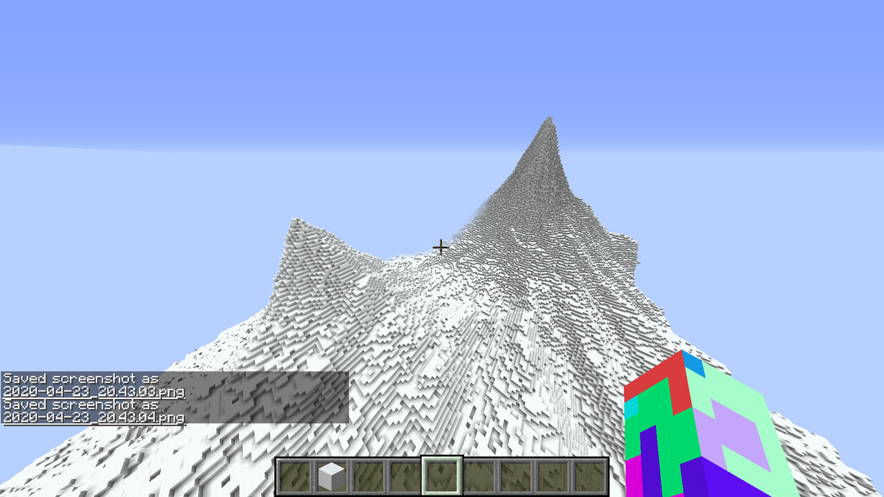 Snowy mountain Range Minecraft Map