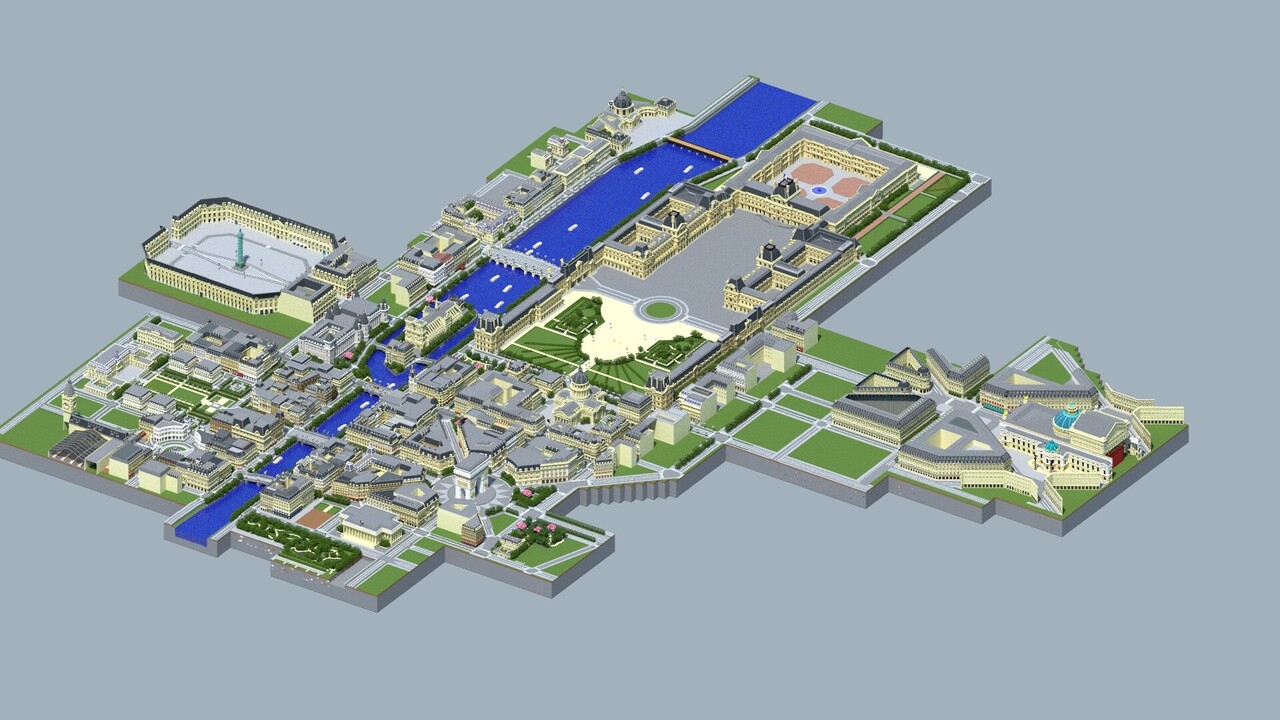 Paris, France Minecraft Map