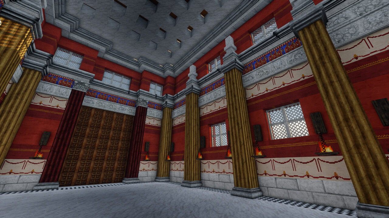 roman hallway Minecraft Map