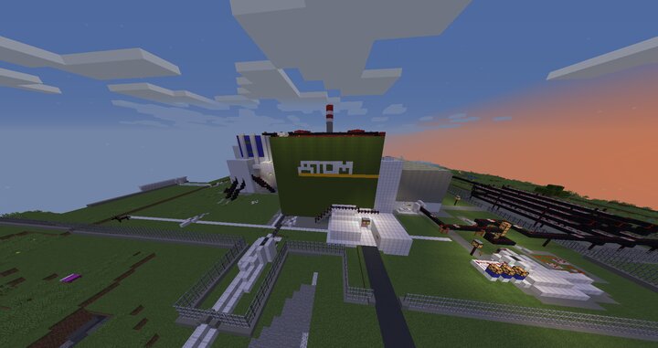 Atom Nuclear power plant Minecraft Map