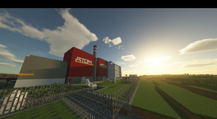 Atom Nuclear power plant Minecraft Map