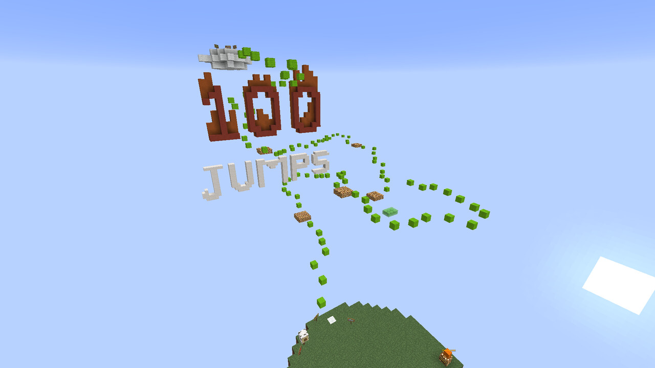 100 Jumps (1.15.1) Minecraft Map